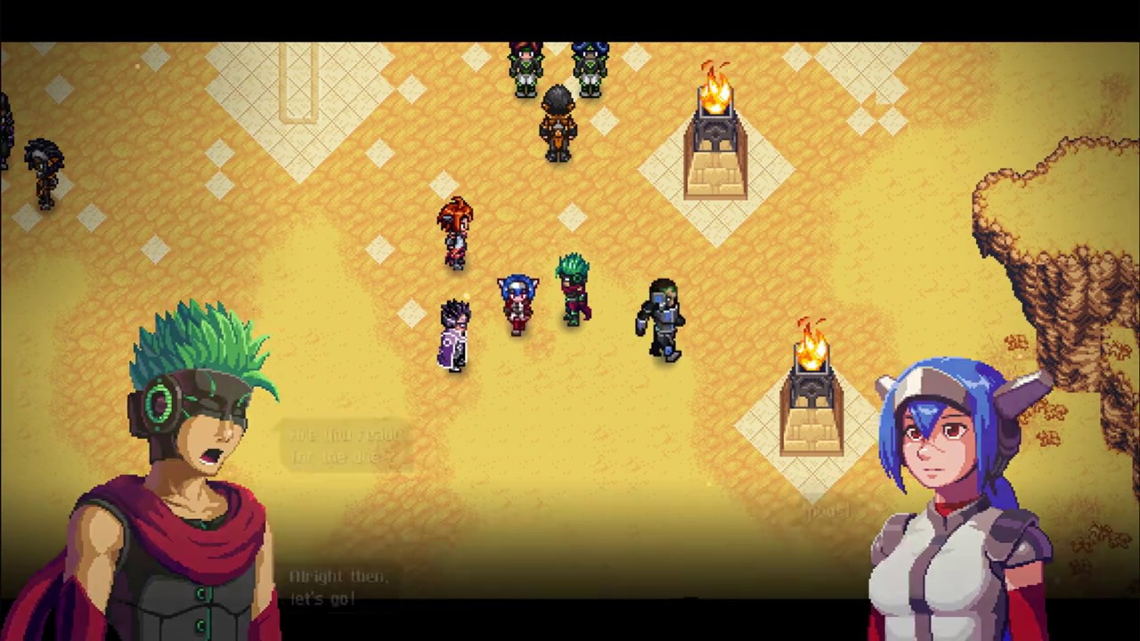 CrossCode PvP battle in front of Faj'ro Temple - YouTube