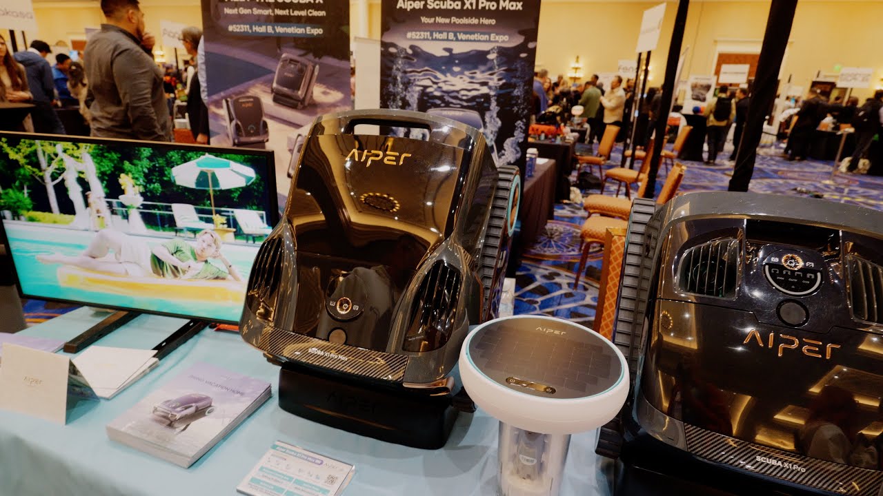 Aiper's Latest Products at CES Pepcom 2025 - YouTube