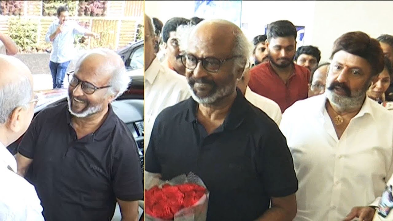Superstar Rajinikanth and Balakrishna Visuals @ Novotel Hotel ...