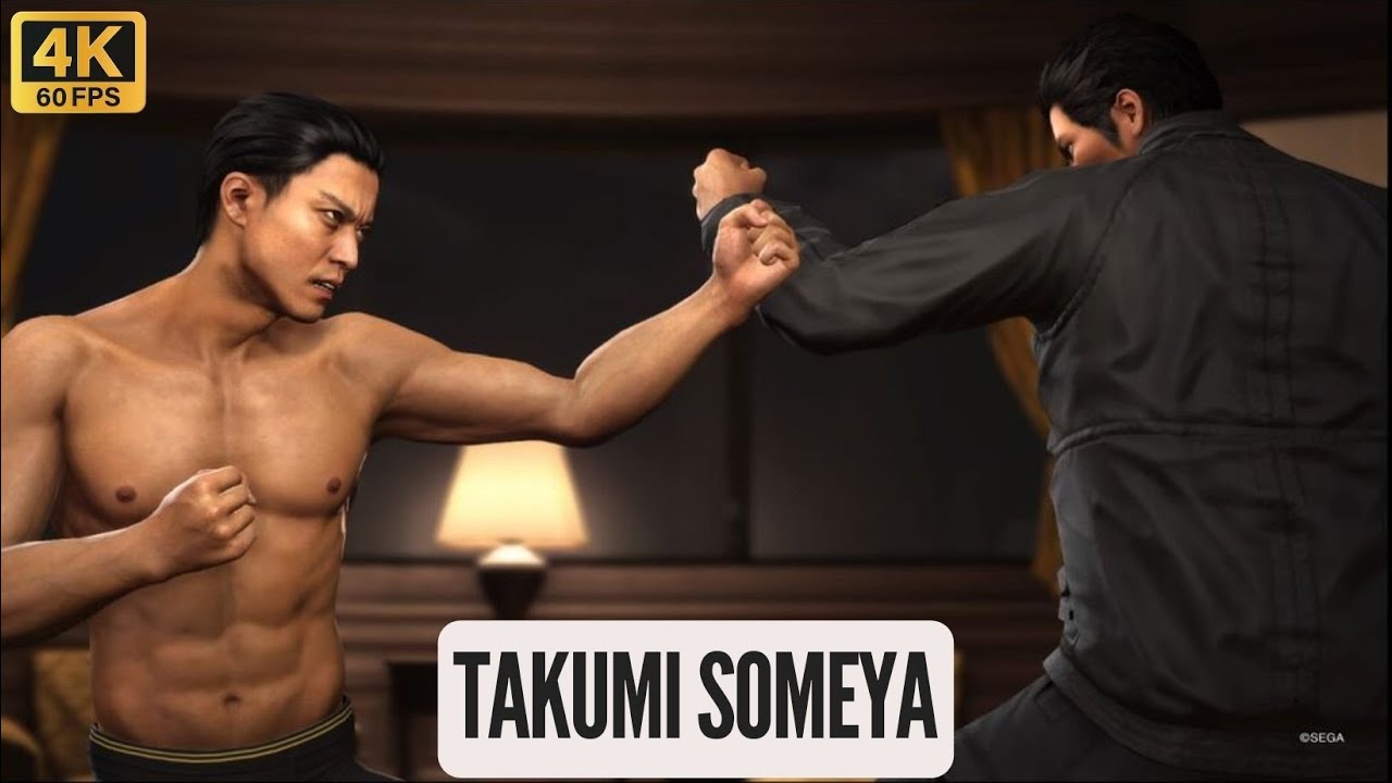 YAKUZA 6 - Boss Fight: Takumi Someya - 4K/60FPS (Retro) - YouTube