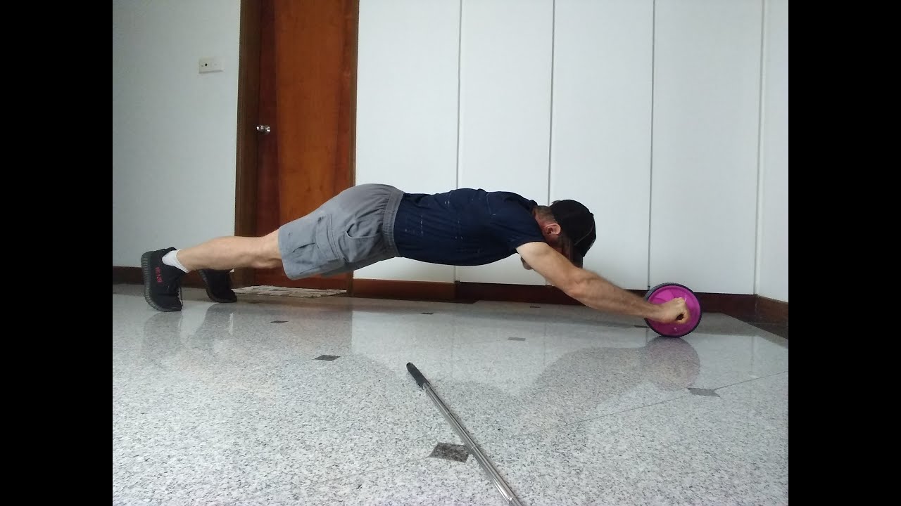 Ab wheel exercise variants - YouTube