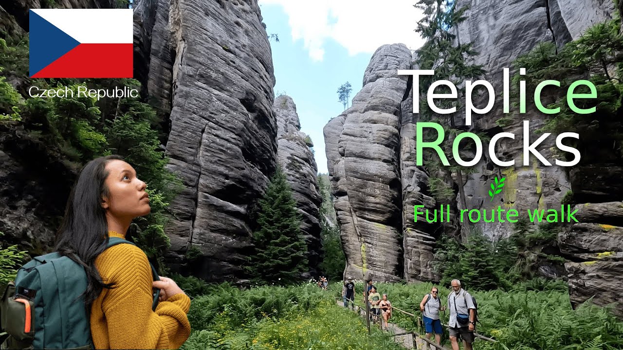 Teplice Rocks. Czech Republic. Full route walk. 4k. - YouTube
