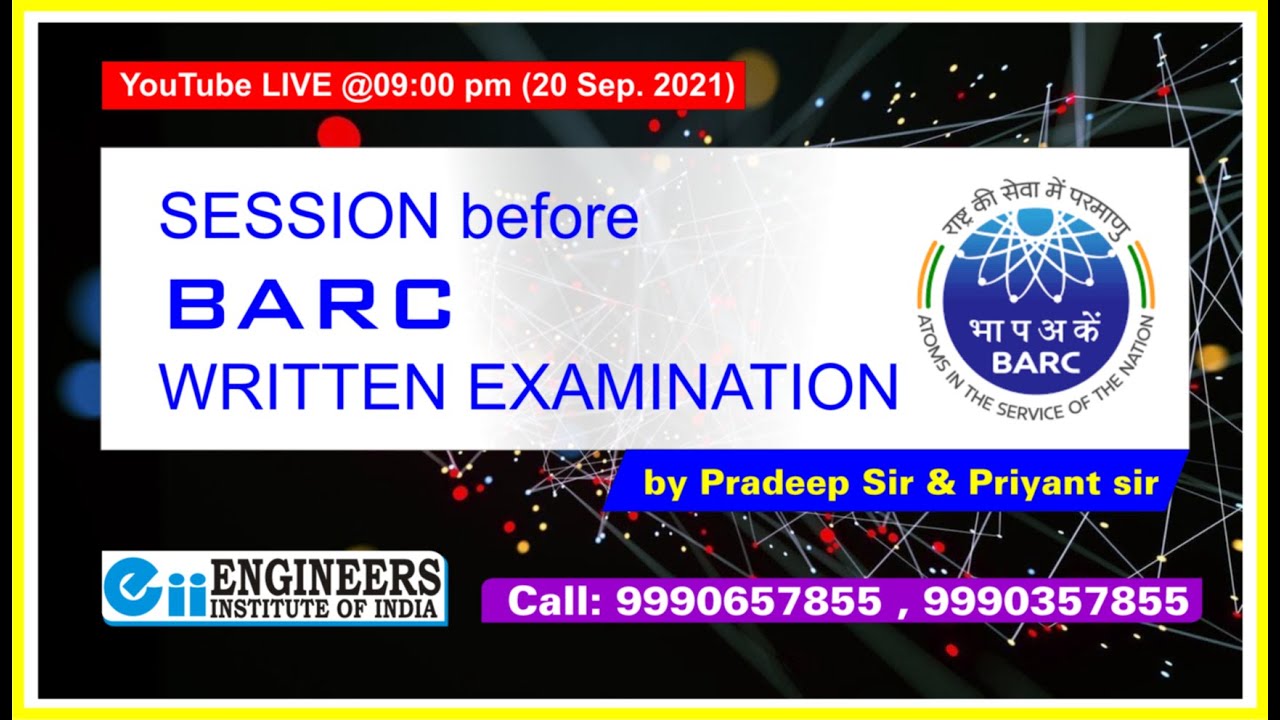 SESSION Before BARC WRITTEN EXAMINATION YouTube session-before-barc-written-examination-youtube
