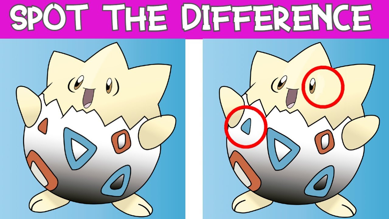 Spot the Difference: Pokémon - YouTube
