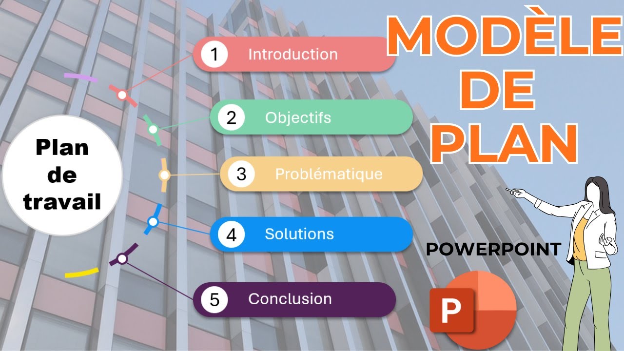 Modèle de Présentation Powerpoint Gratuit / faire un plan de travail ...