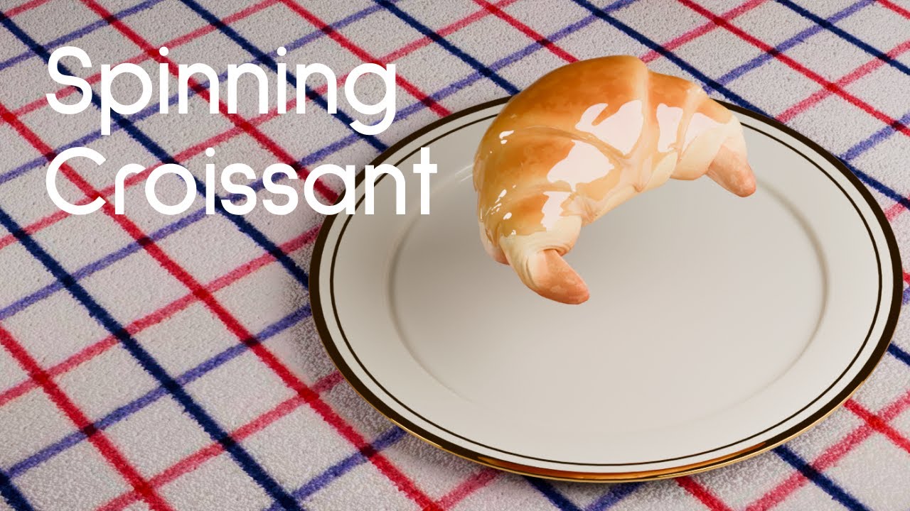 Spinning Croissant - YouTube