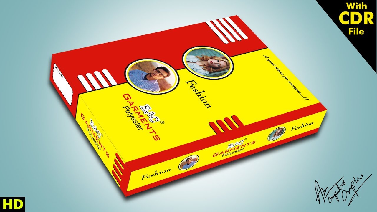 Coreldraw Tutorial | How to design Garments Box in CorelDraw - 2018 ...
