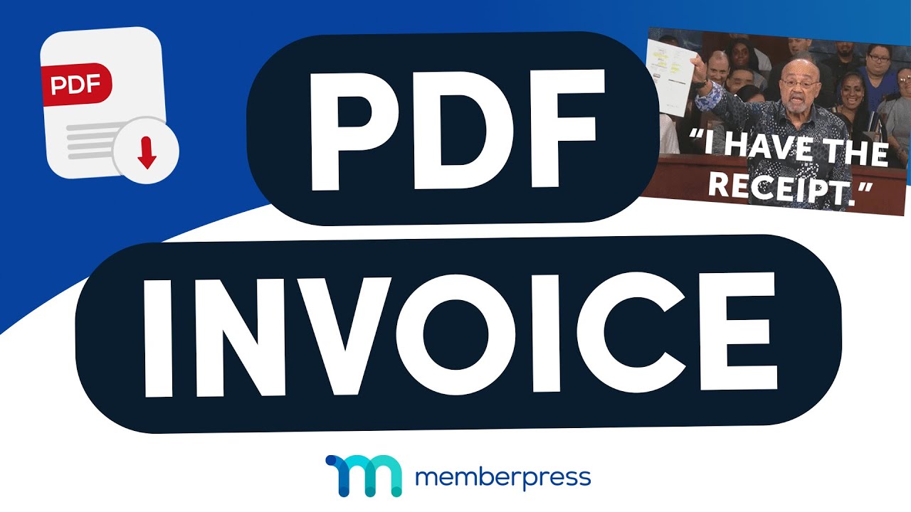How to Offer PDF Invoices on Your MemberPress Site - YouTube