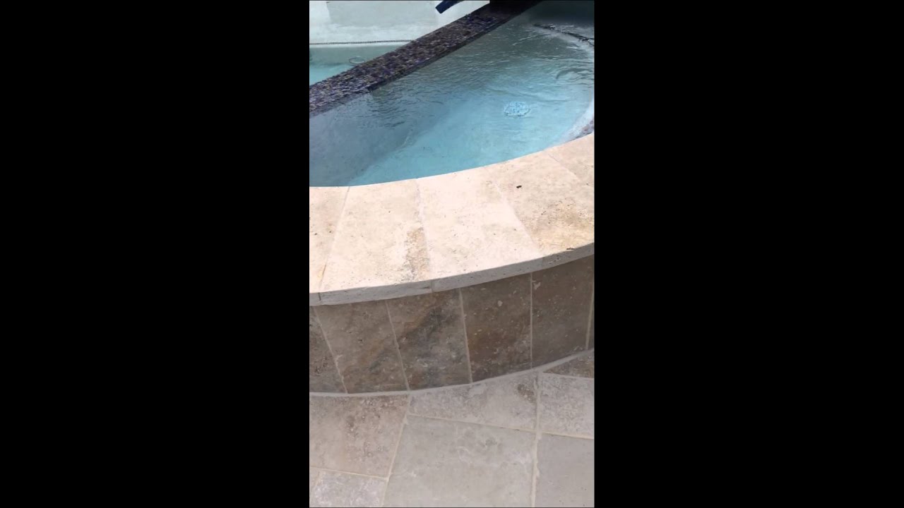 Travertine Pool Coping - YouTube
