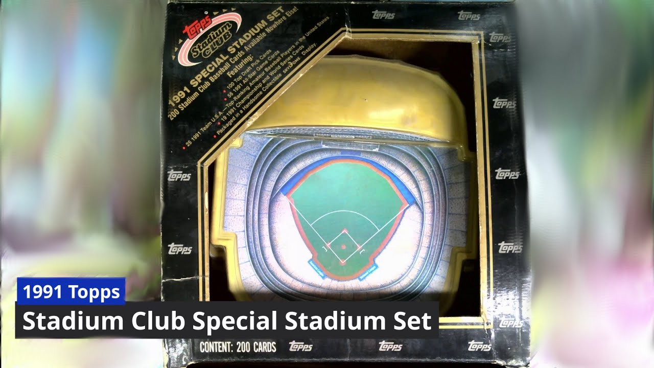 Unboxing 1991 Topps Stadium Club Special Stadium Set (Baseball) - YouTube