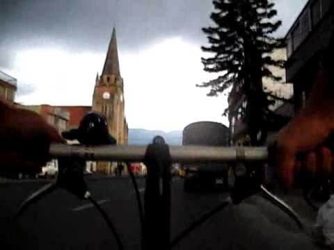 Brompton bike ride in Bogota, Colombia, South America