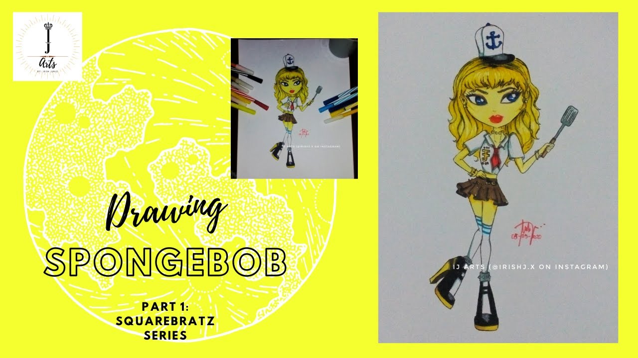 Drawing SpongeBob in Bratz [Part 1 in SquareBratz Series] | IJ Arts ...