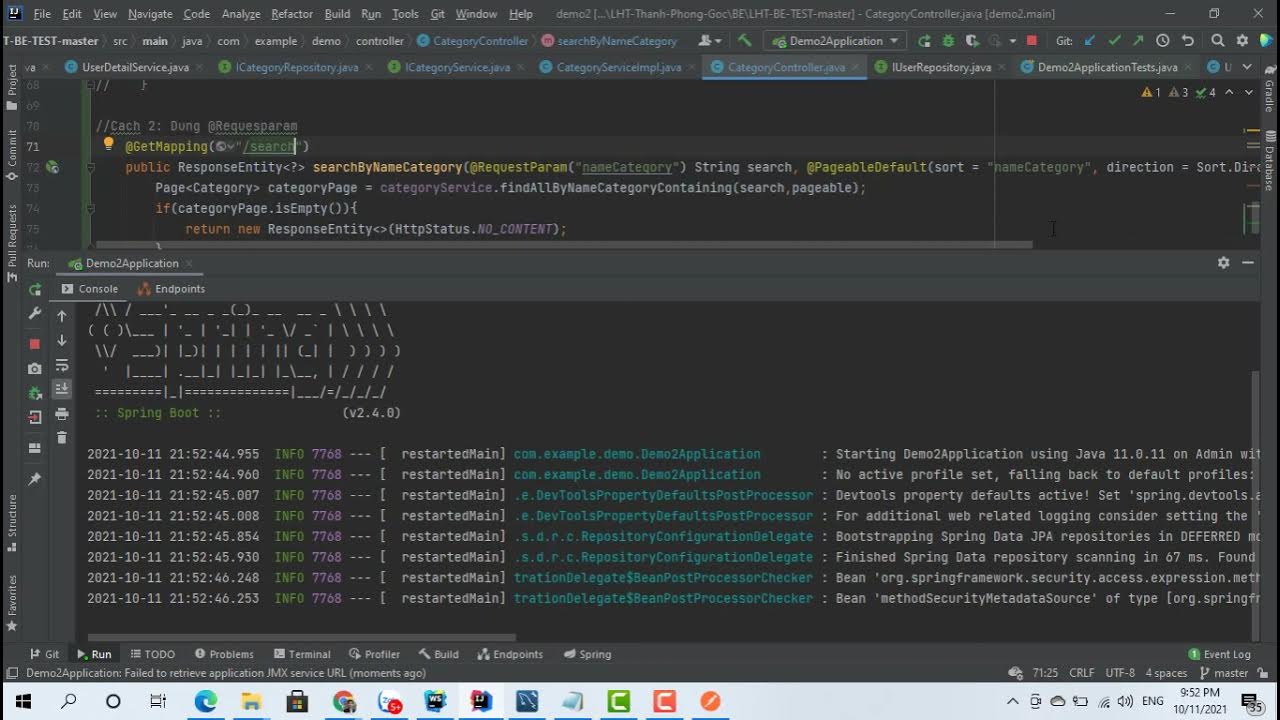 Search @PathVariable and @Requesparams Spring Boot and Angular - YouTube