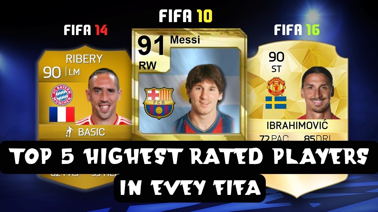 HIGHEST RATED PLAYERS IN EVERY FIFA GAME - YouTube