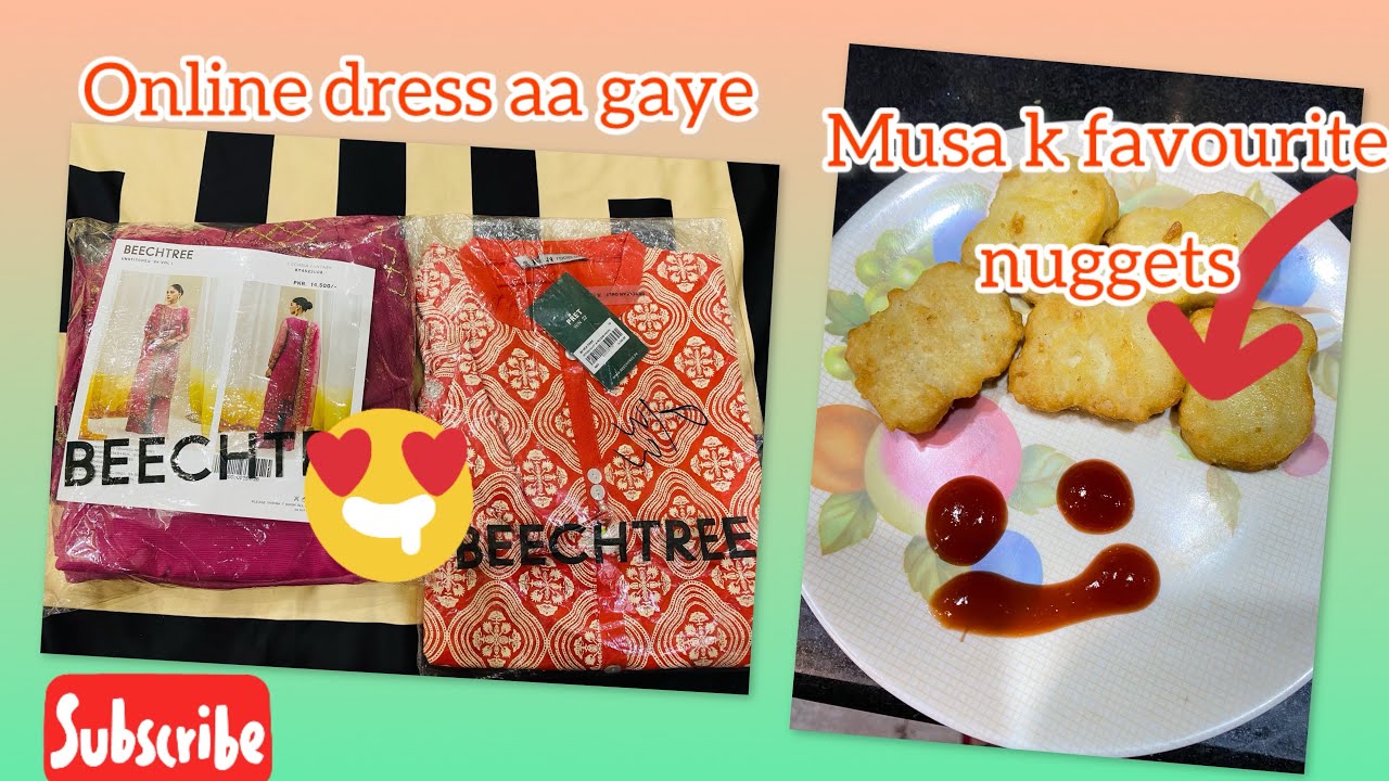 Beechtree sy dress aa gaye [ musa k favourite nuggets] #vlog # ...