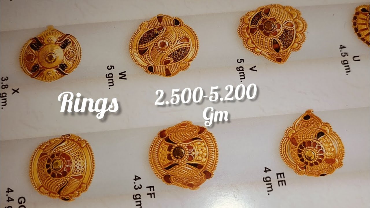 letest gold ledis rings design @bsgold1621 - YouTube
