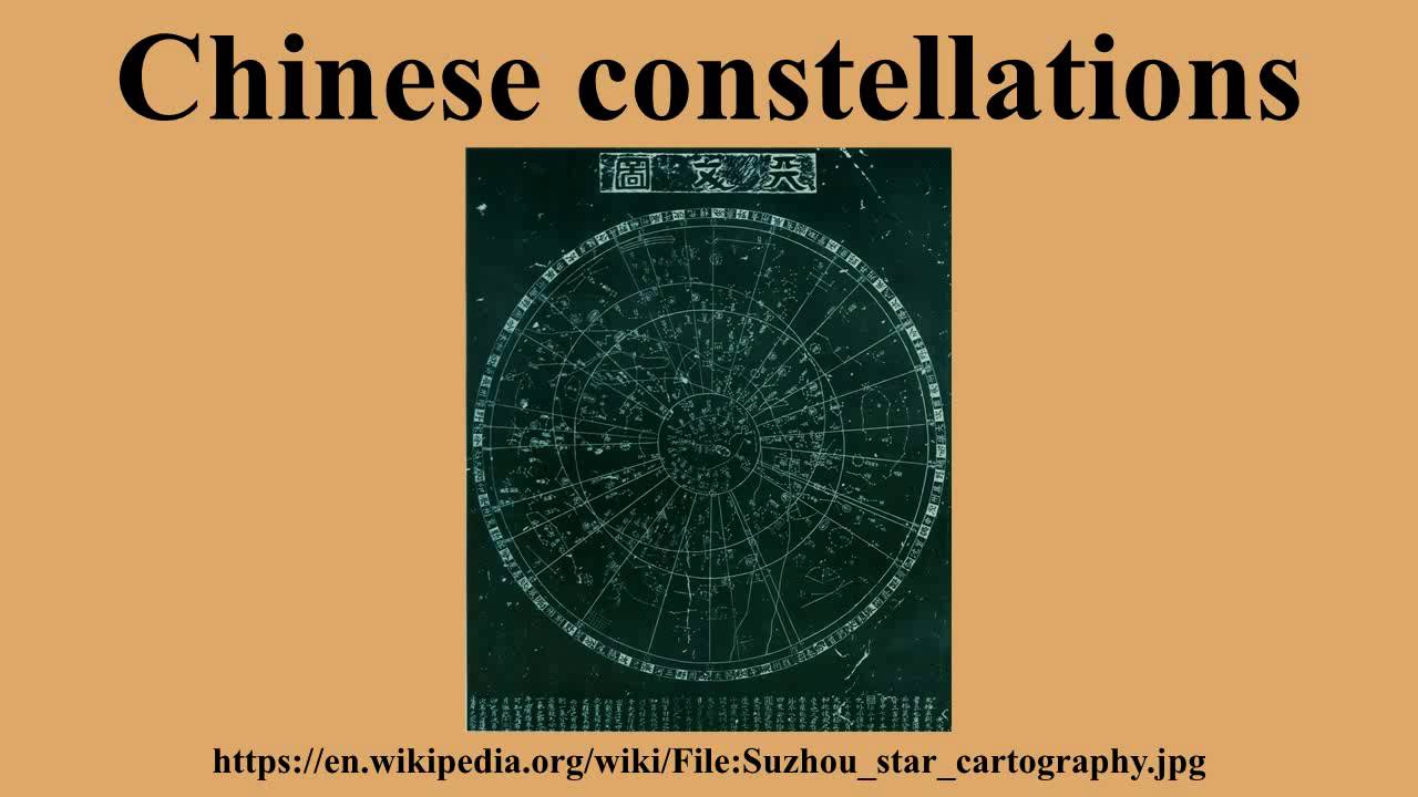 Ancient Chinese Astronomy Constellations