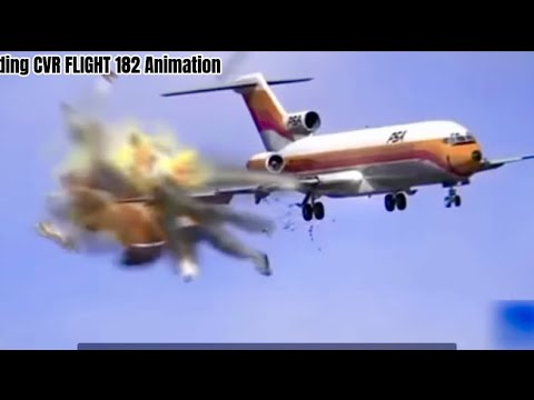 Animation CVR FLIGHT 182 PSA CRASH - YouTube