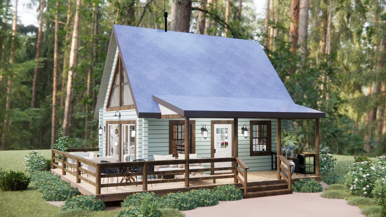 Beautiful 26x30 ft (8x9m) Tiny House with Loft | Spacious Design ...
