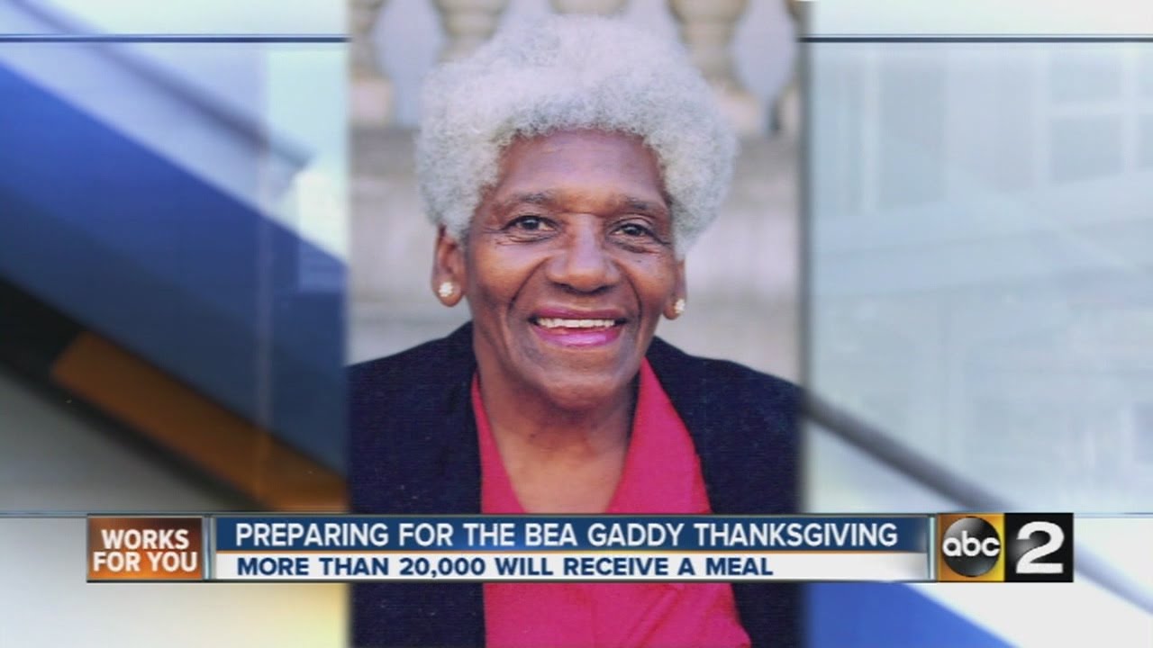 Volunteers prepare for 34th annual Bea Gaddy dinner in Baltimore - YouTube