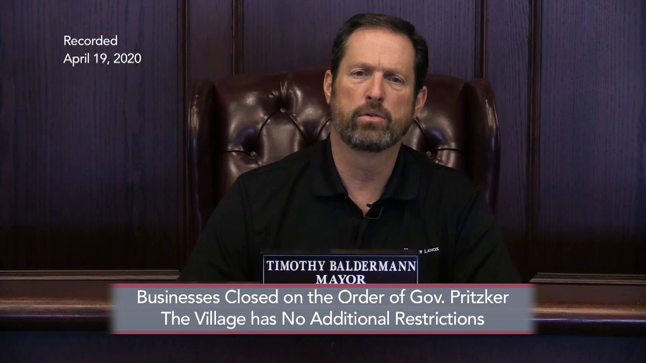 Mayor Baldermann address on COVID-19 - Update 6 - April 19, 2020 - YouTube