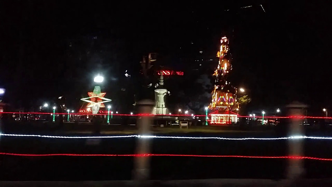 Iconic Giant Christmas Tree at Fuente Circle - YouTube