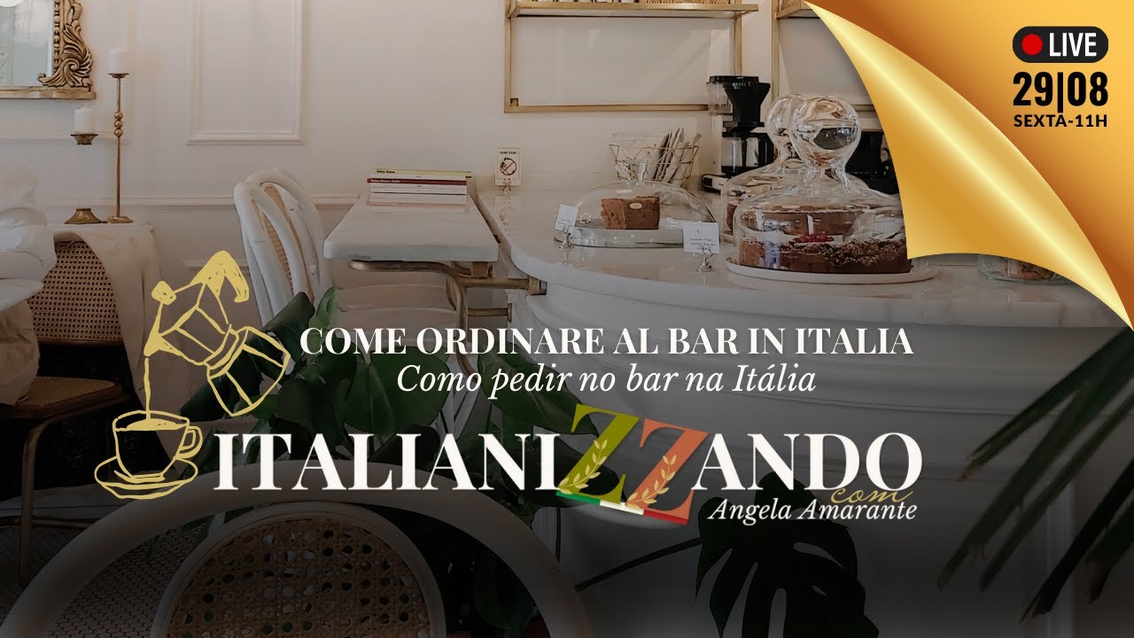 🔴LIVE: "Andiamo al bar" - Como fazer um pedido em um bar italiano - YouTube