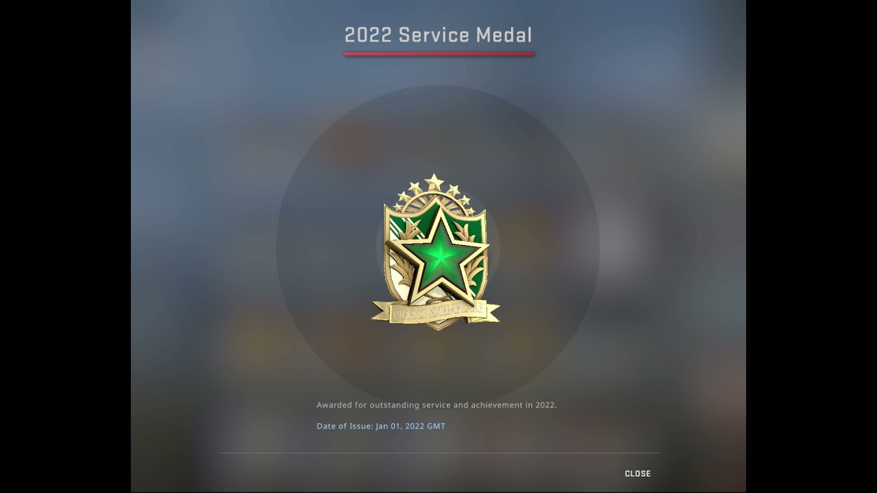 cs go service medal 2022 tier 2 - YouTube