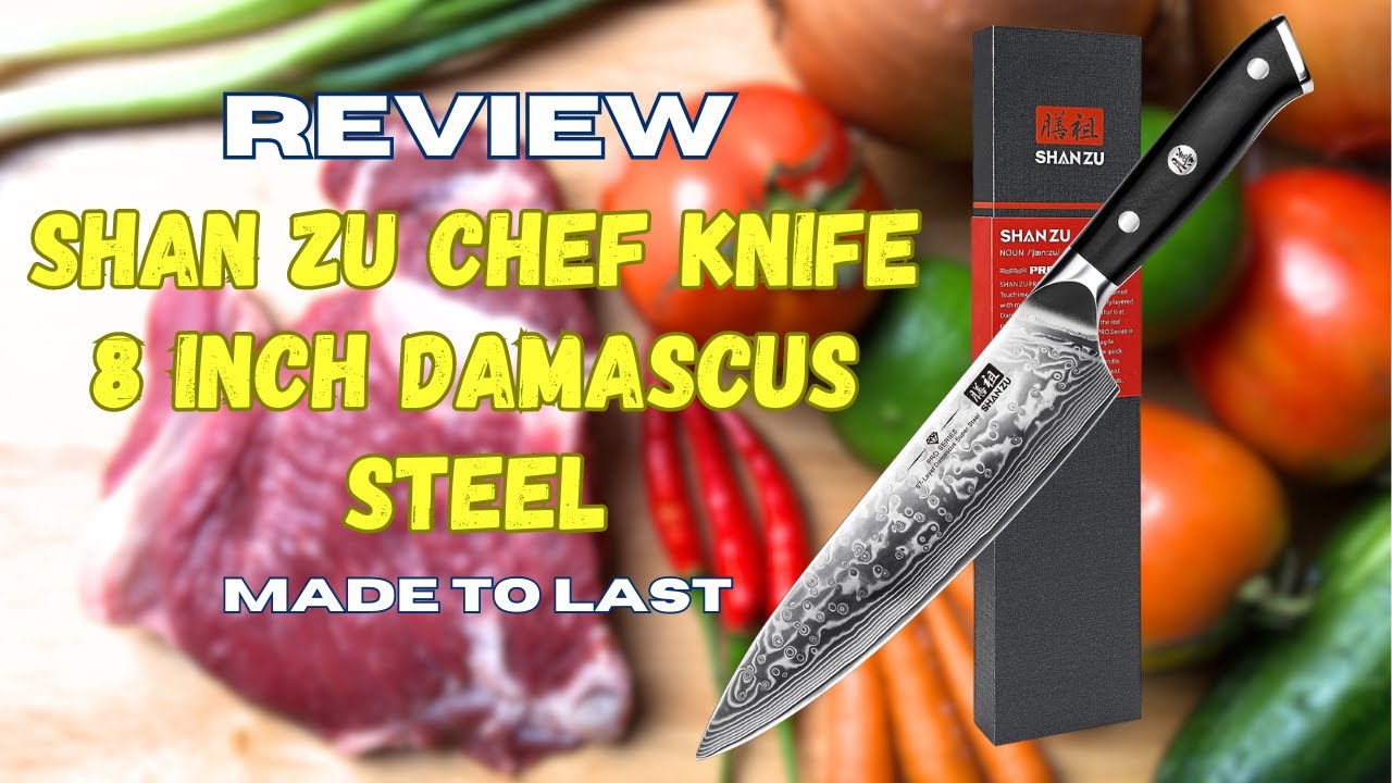 SHAN ZU Damascus 8 inch Chefs Knife Review: Slice, Dice, and Impress ...