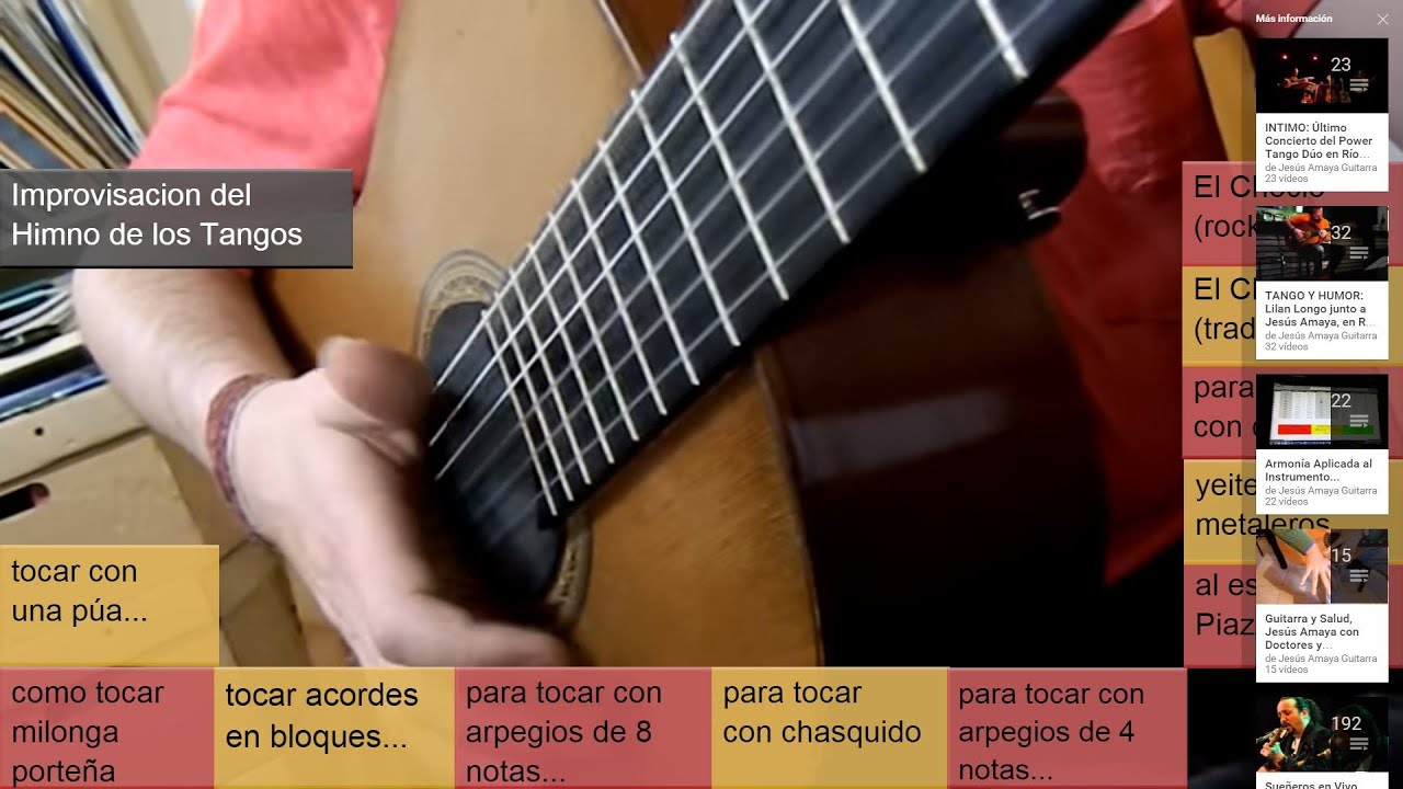 Tocar Tango en Guitarra (tutorial) Jesús Amaya... - YouTube