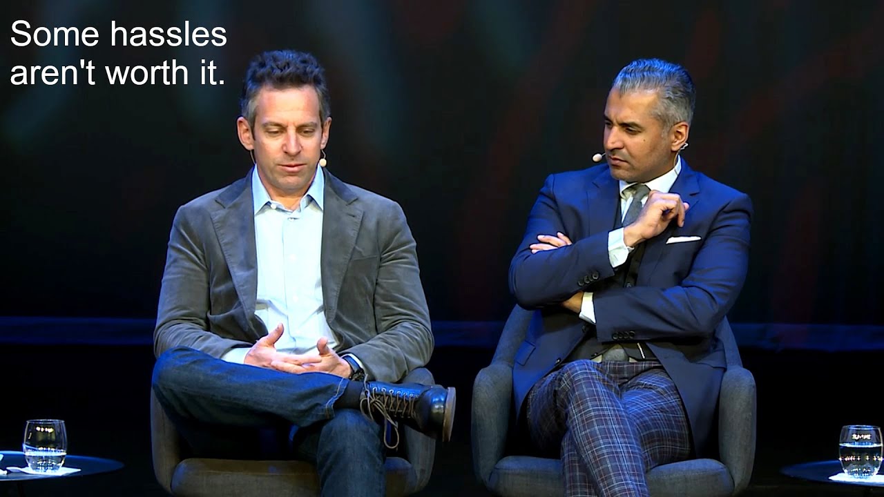 Sam Harris admitting to "cleaning up" his speech and writing for his ...