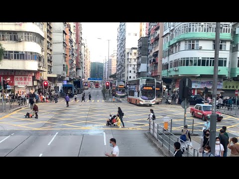 Hong Kong bus ride Cheung Sha Wan to Hung Hom - YouTube
