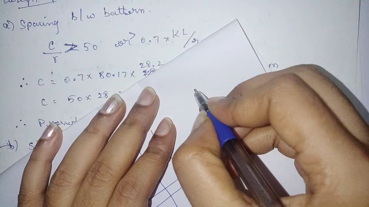 Design of batten column using ###IS 800-2007## - YouTube