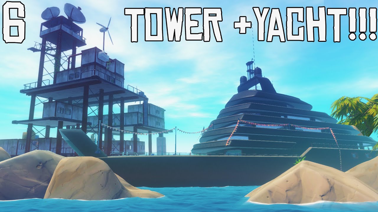 HITTING THE RADIO TOWER AND STARTING THE YACHT!! | Raft Chapter 2 ...