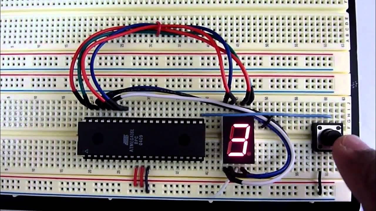 AVR ATMega16 Microcontroller Based Digital Dice - YouTube