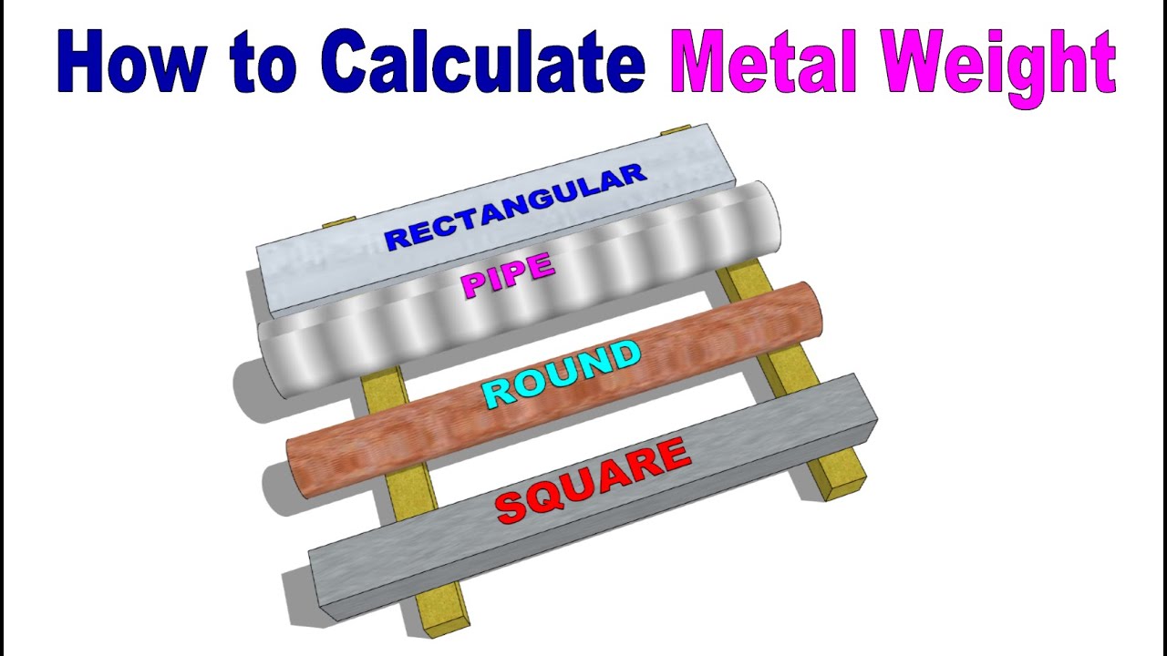 How to calculate the weight of steel materials - YouTube