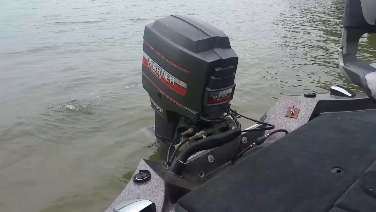 Mariner 150 on ranger 370v - YouTube