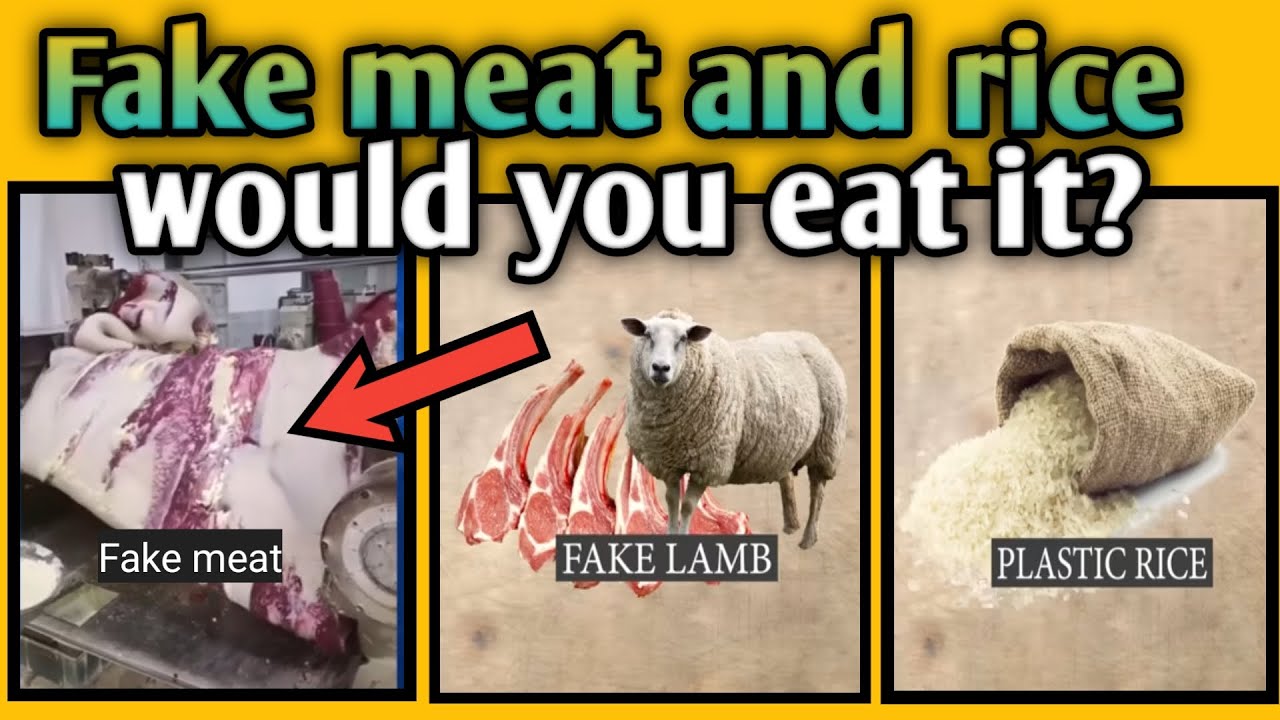 Fake meat and rice and other fake foods - YouTube