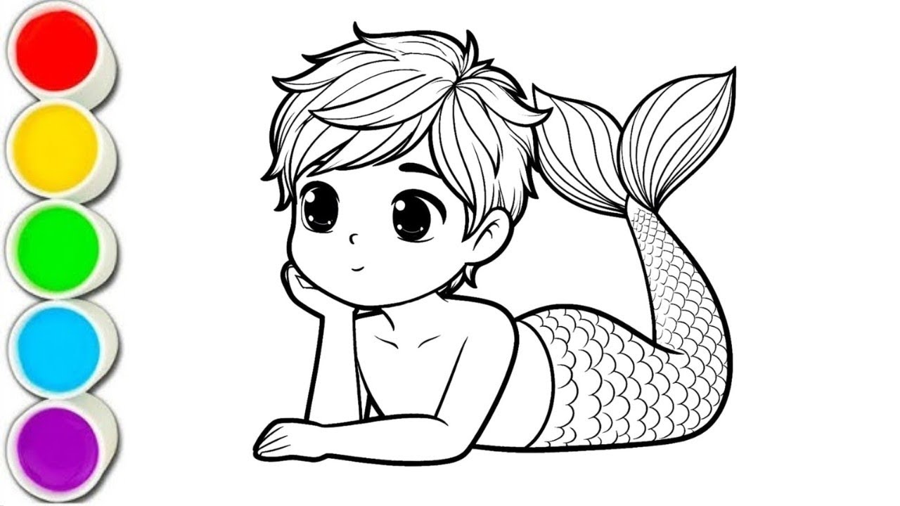 Jalpra drawing ll How to draw mermaid ll Jalpari drawing ll easy step by step for kids - YouTube