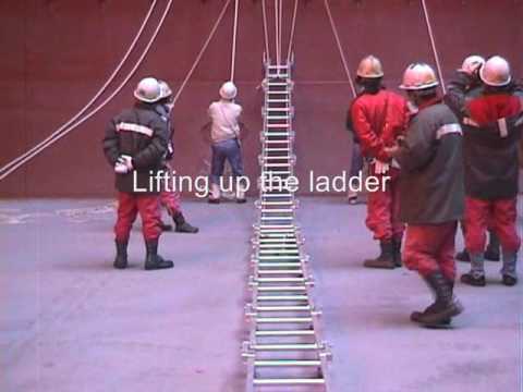 Hold Frame Inspection Ladder Flexible-Type Portable Ladder - YouTube