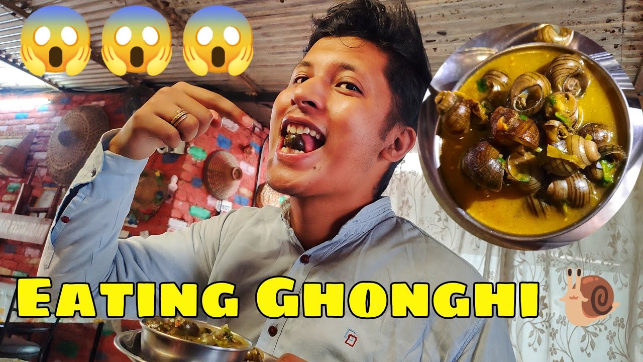 Trying Ghonghi for the First Time in Nepal🇳🇵 | Foodhunt | Motovlog ...
