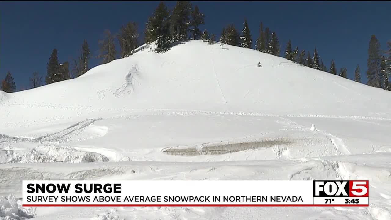 Snow surge in Northern Nevada - YouTube