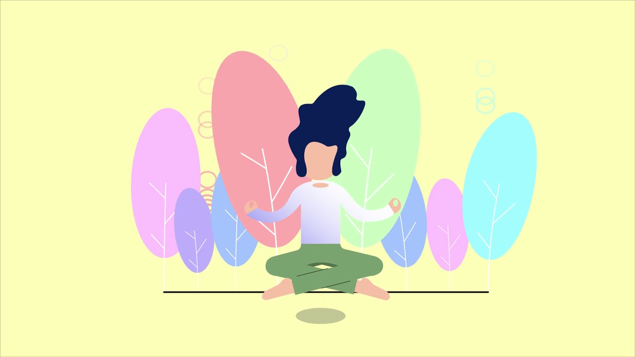 Simple motion graphic Meditation - YouTube