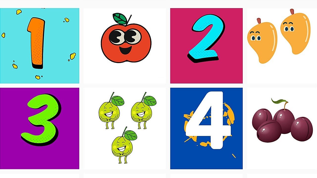 one, two, three || numbers song #numbers #123 #kids - YouTube