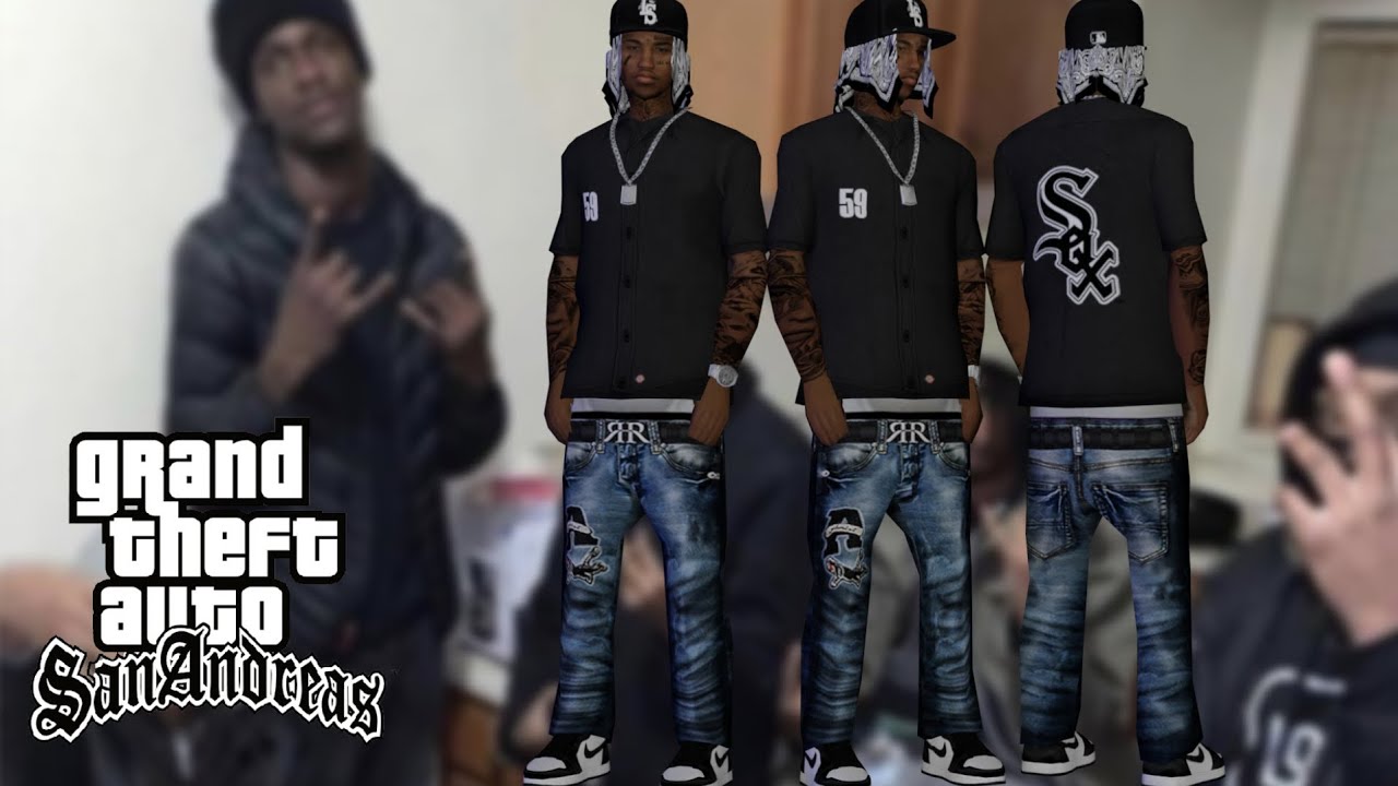 skin rap ninga GTA Sa/MP pc - YouTube