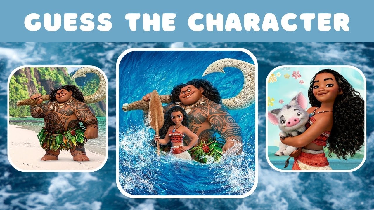 Guess the Character by Voice - Moana's Edition 🌊🏝️🌺 | Best Disney Movie ...