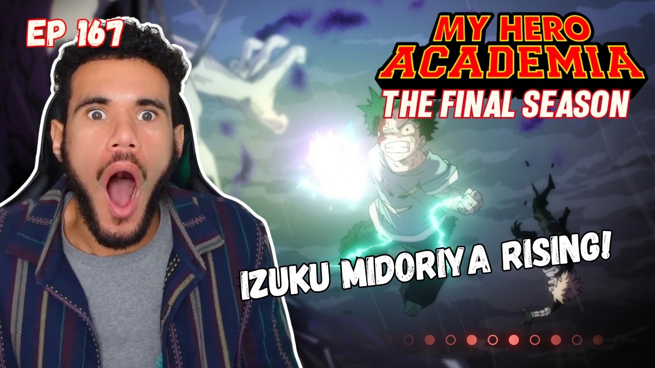 Izuku Midoriya Rising! | MHA The Final Season Episode 167 REACTION ...