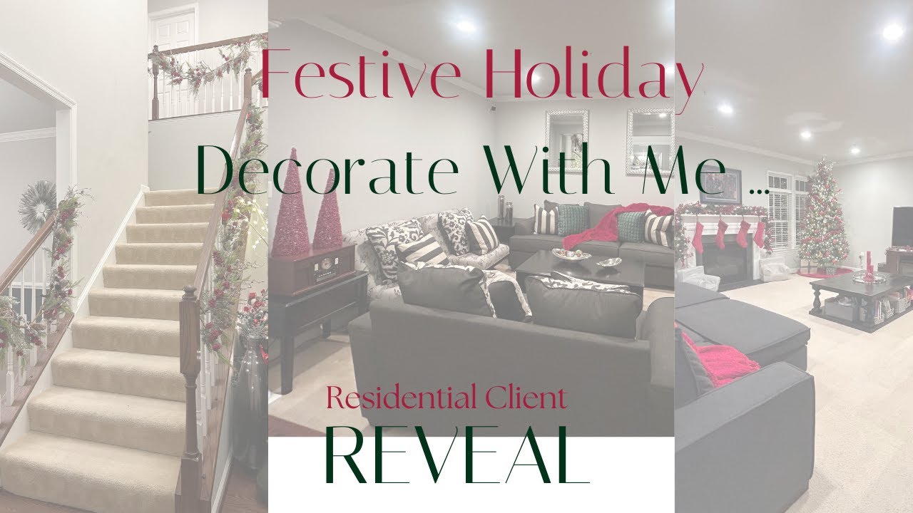 BOLD & FESTIVE REVEAL: Client Spaces Styled! - YouTube