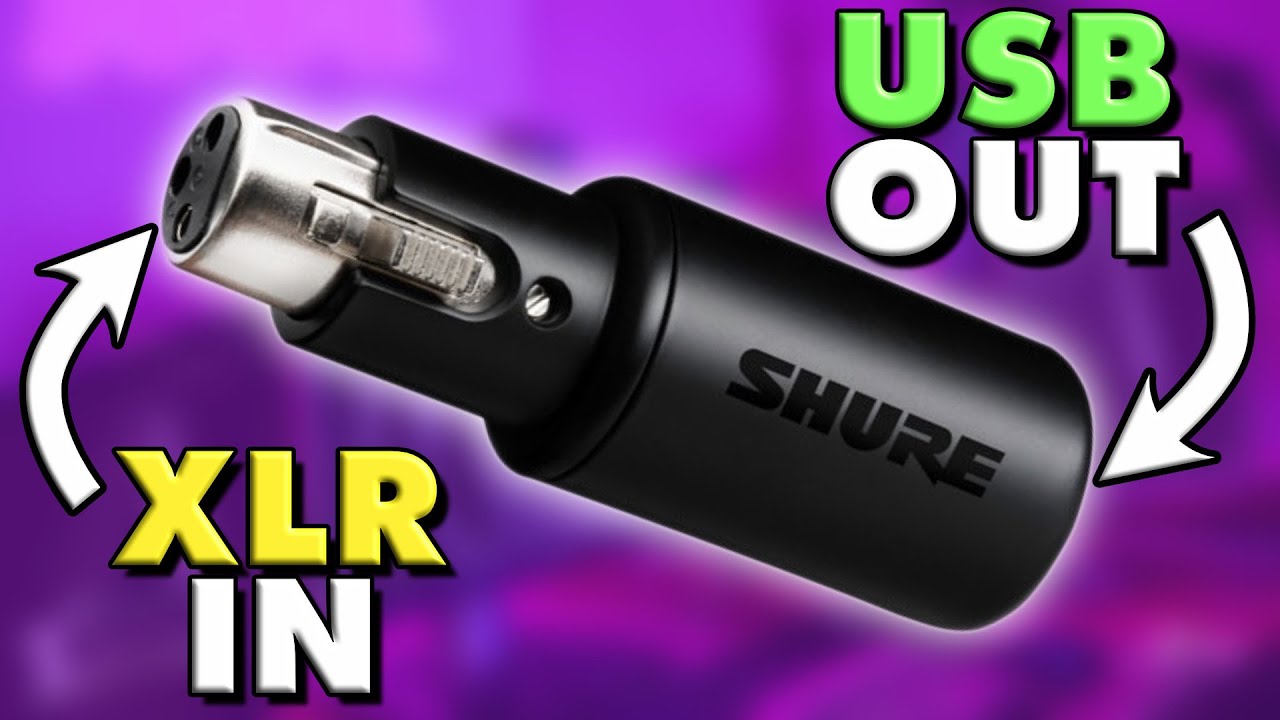 Turn Your XLR Mic Into A USB Mic! - SHURE MVX2U - YouTube