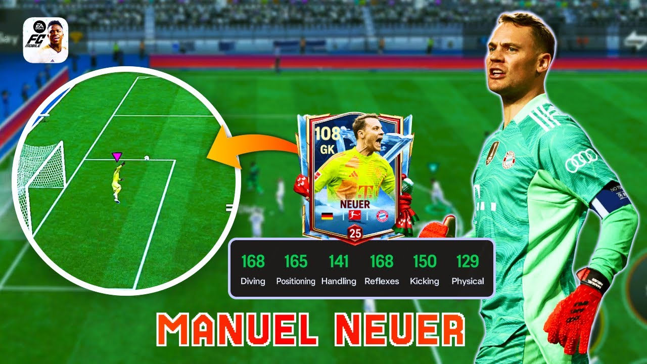 108 Manuel Neuer Gameplay & Highlight 🧱 FC Mobile - YouTube